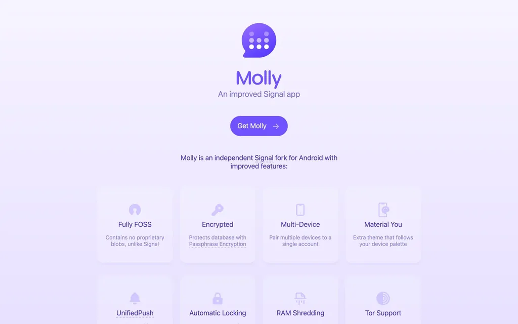 Molly - Private Messaging - PrivacyTools.io